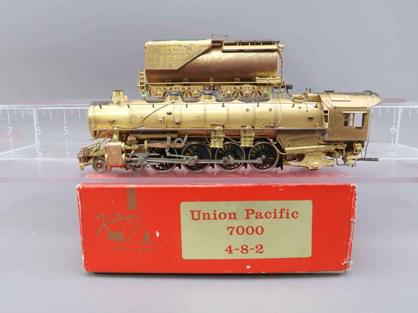 HO Brass Model - Balboa UP Union Pacific 4-8-2 7000 Class - Unpainted - Katsumi - *FOAM DAMAGE ...