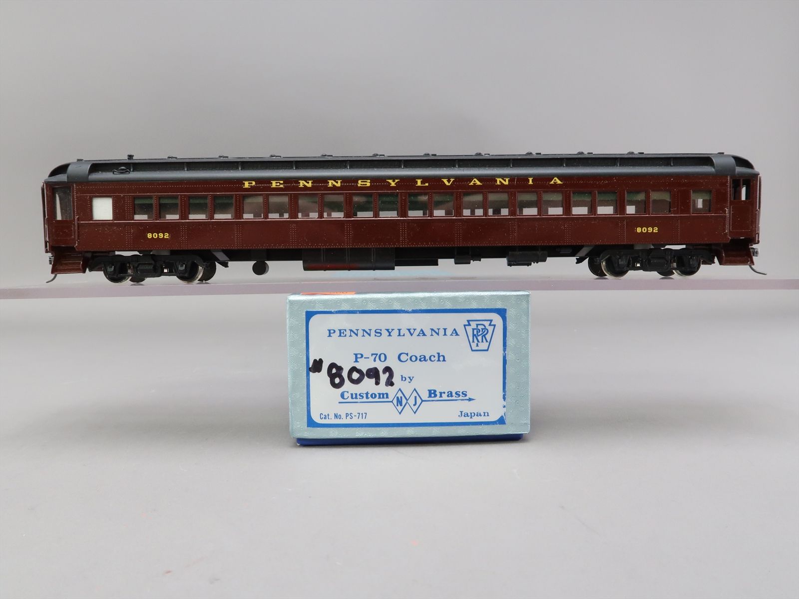 HO Brass Model - NJCB PS-732-S PRR Pennsylvania P70 Coach #8092 ...