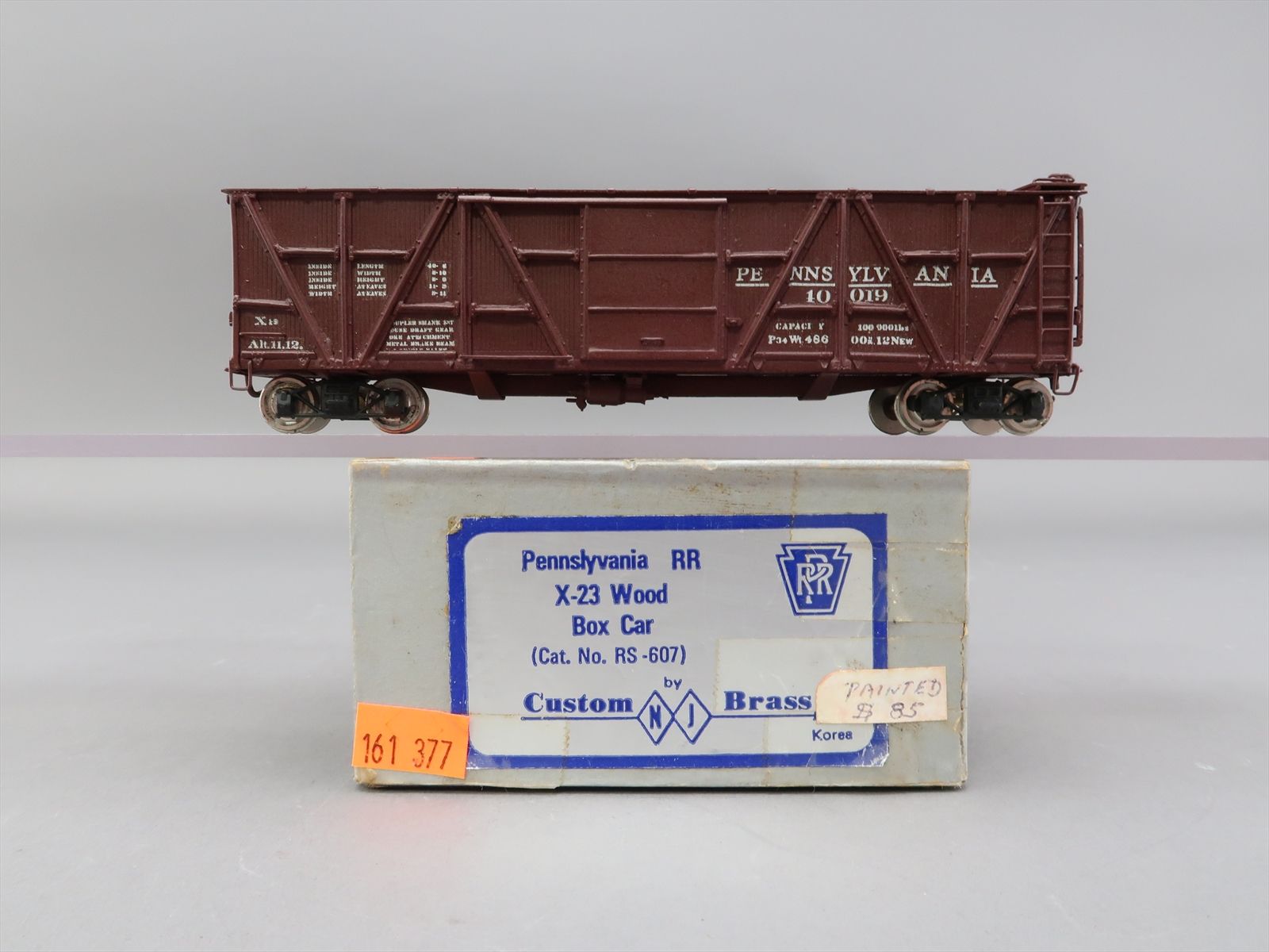 HO Brass Model - NJCB RS-607 PRR Pennsylvania X-23 Outside Braced Wood ...
