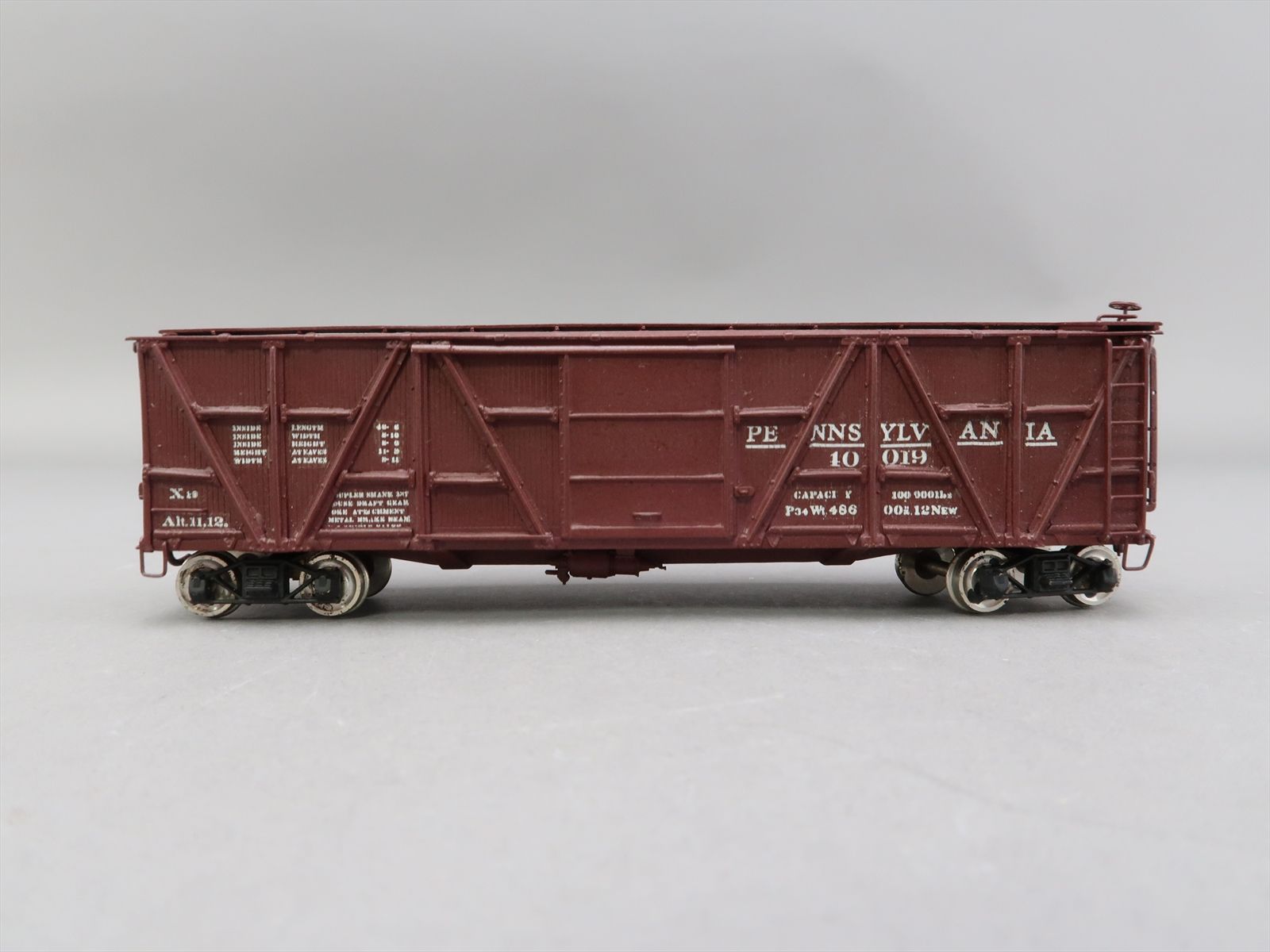 HO Brass Model - NJCB RS-607 PRR Pennsylvania X-23 Outside Braced Wood ...