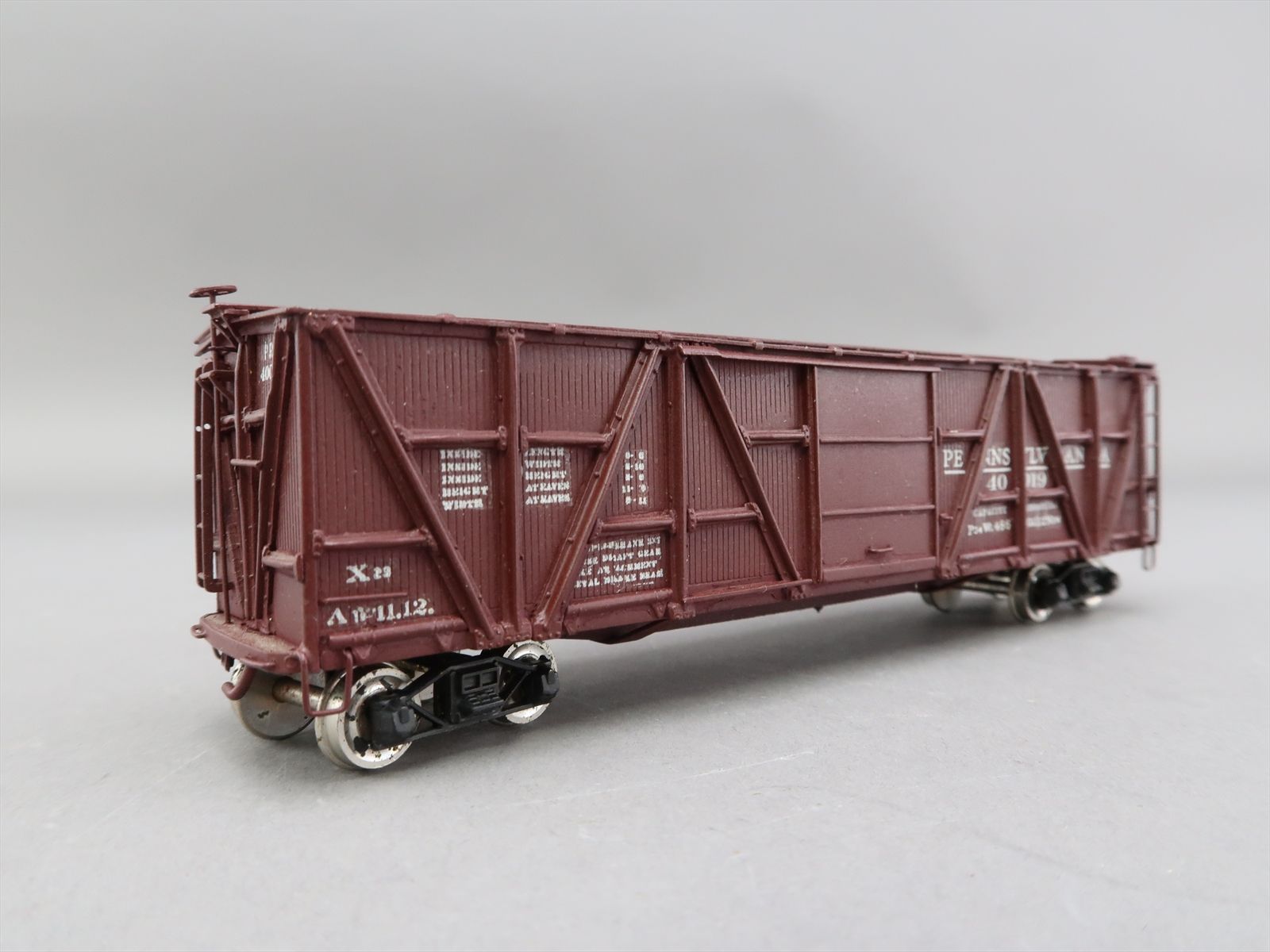 HO Brass Model - NJCB RS-607 PRR Pennsylvania X-23 Outside Braced Wood ...