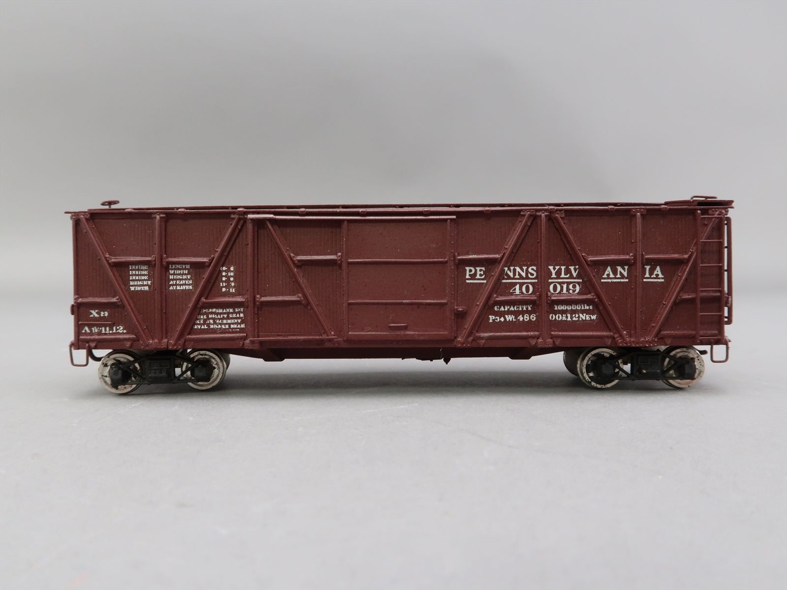 HO Brass Model - NJCB RS-607 PRR Pennsylvania X-23 Outside Braced Wood ...