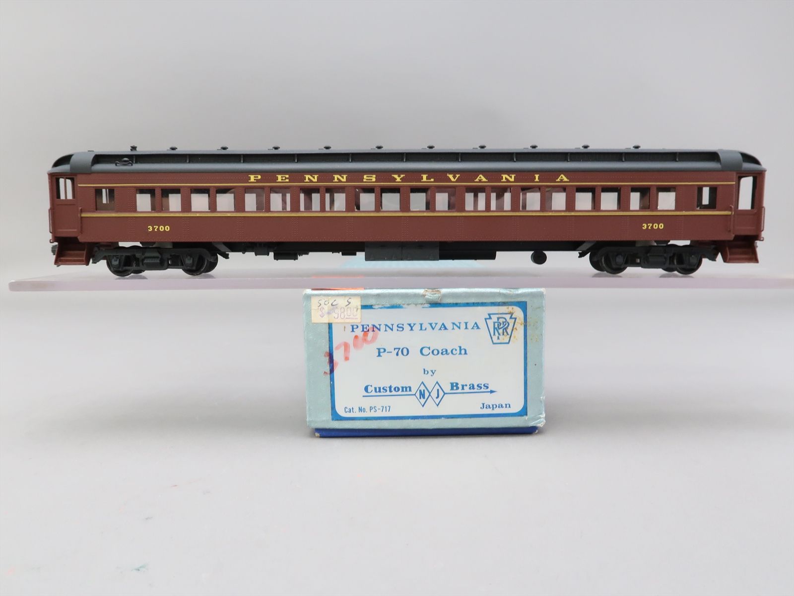 HO Brass Model - NJCB PS-732-S PRR Pennsylvania P70 Coach #3700 ...