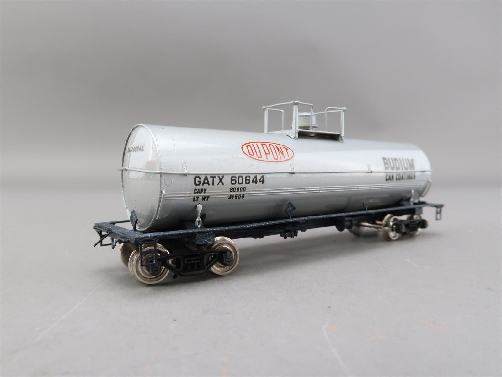 HO Brass Model - PSC 15654-2 11,141 Gallon Tank Car Dupont Budium Can Coating GATX #60644 - F/P ...