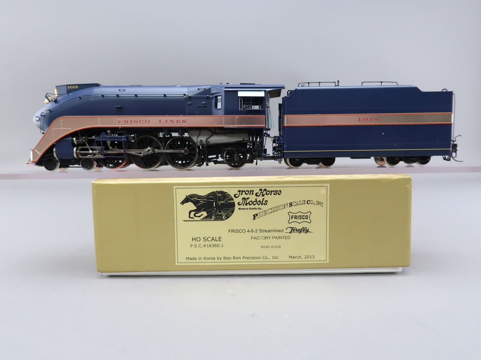 HO Brass Model - PSC 18360.1 SLSF Frisco Firefly 4-6-2 Streamlined ...