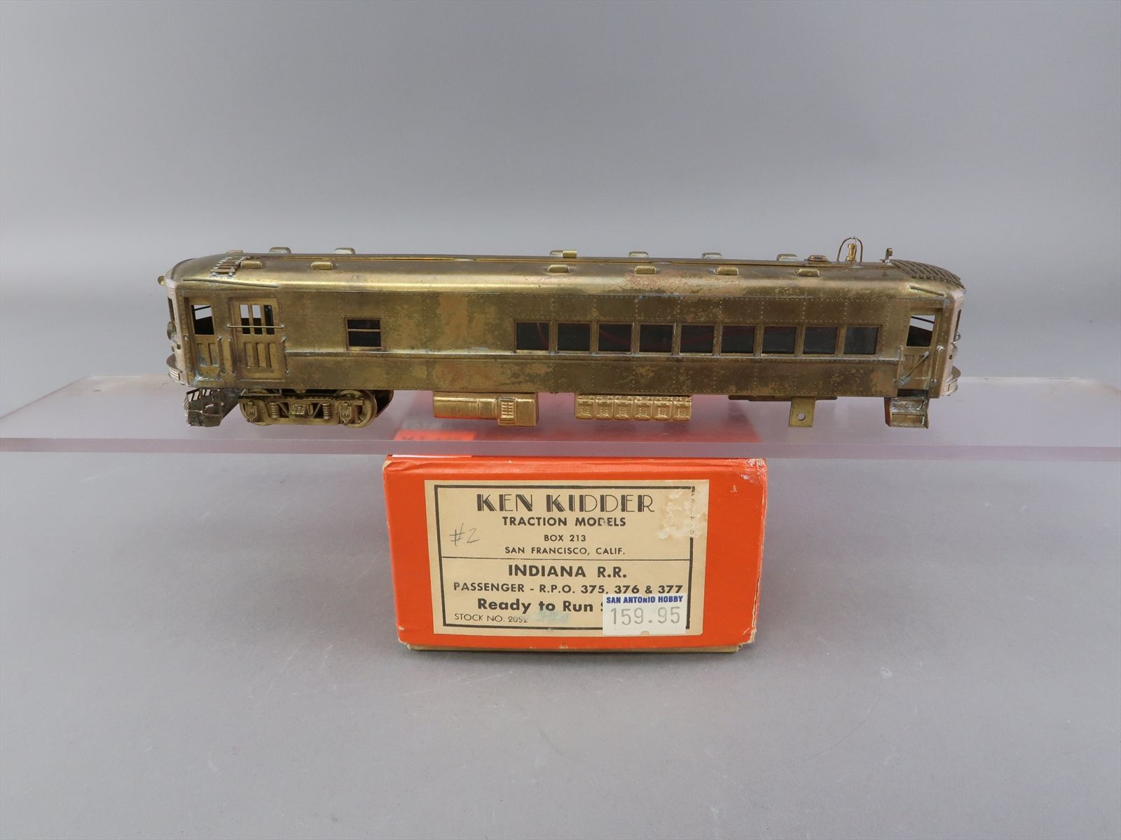 HO Brass Model - KK Ken Kidder 2052 IR Indiana Railroad Passenger RPO ...