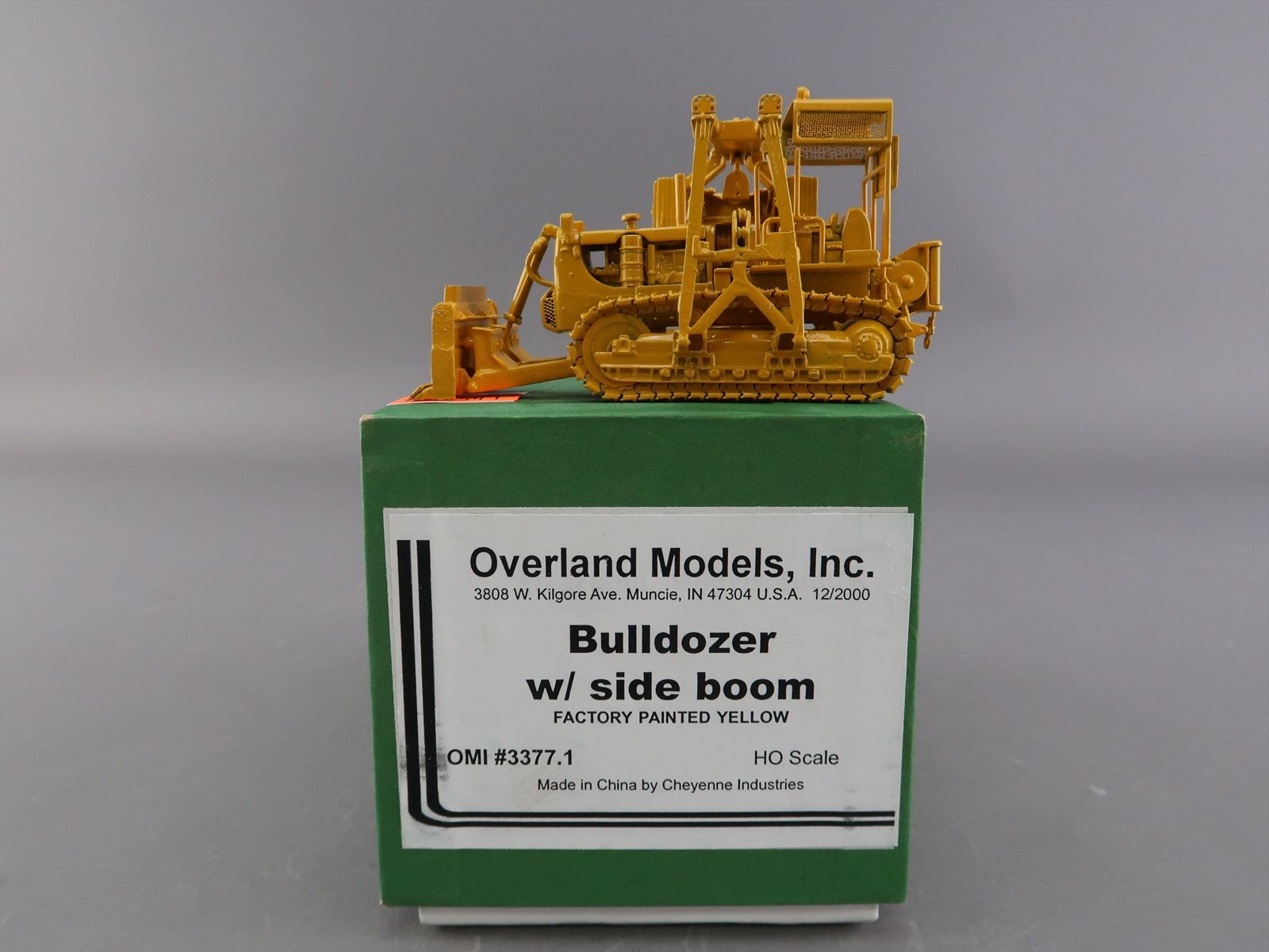 HO Brass Model - OMI 3377.1 Bulldozer w/ Side Boom - F/P Yellow - 2001 ...