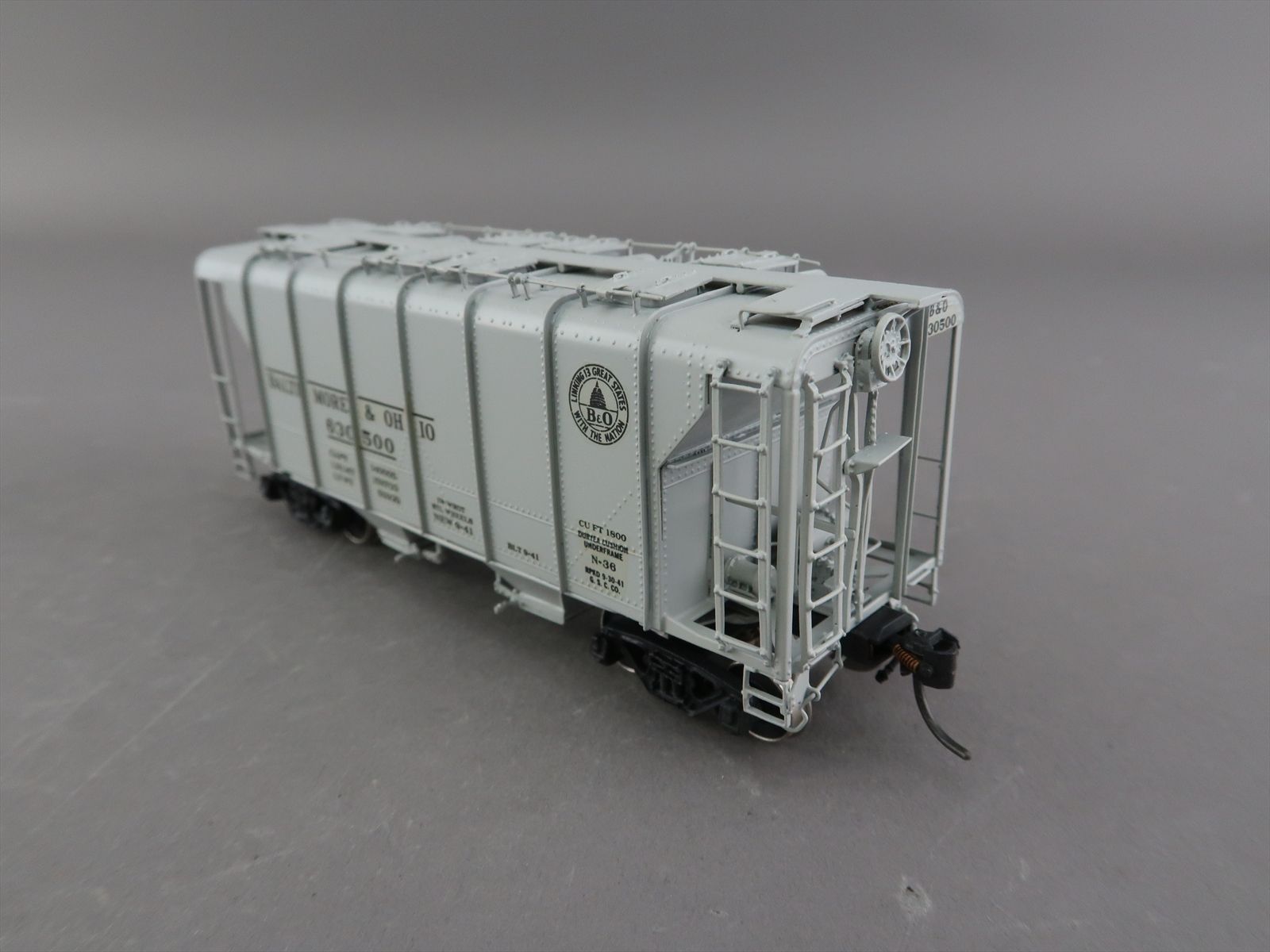 HO Brass Model - OMI 1390 B&O Baltimore & Ohio N-34 Covered Hopper ...
