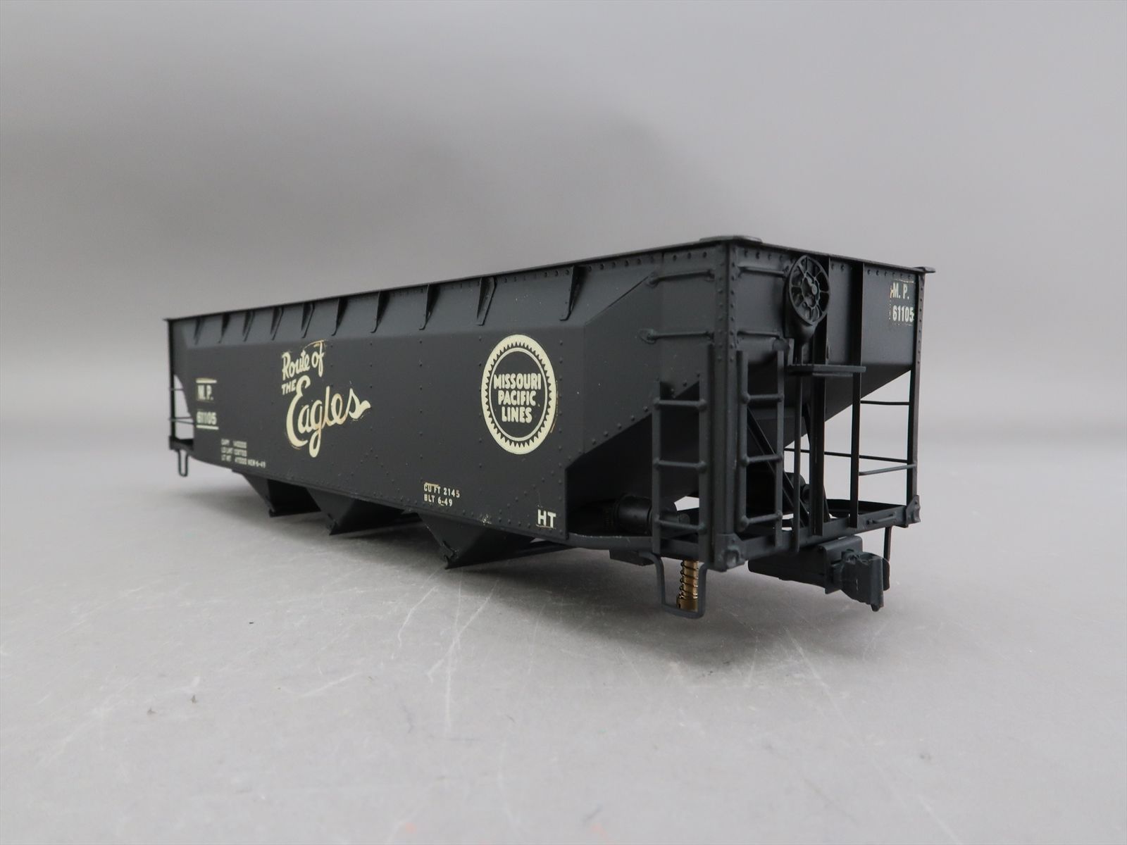 O Brass Model - USH 701 MP MoPac Missouri Pacific Offset Side Triple Hopper #61105 - Custom ...