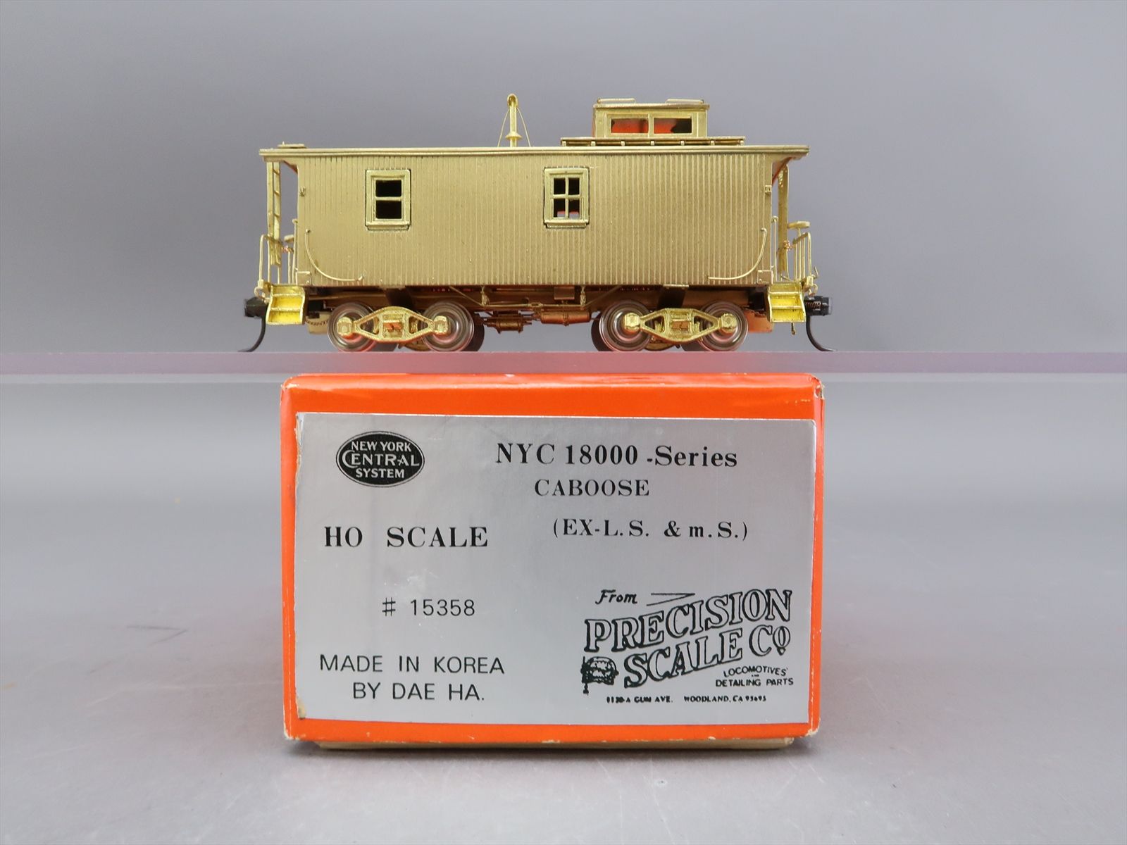 HO Brass Model - PSC 15358 NYC New York Central Wood Caboose 18000 ...