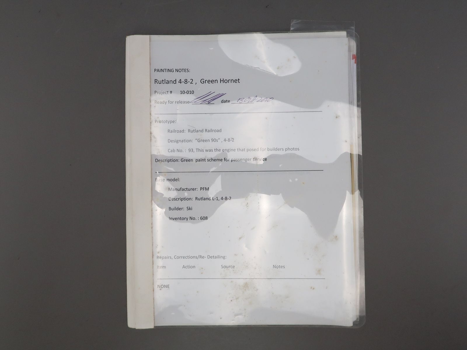 HO Brass Model - PFM RUT Rutland Railroad 4-8-2 Class L-1 #93 Green ...