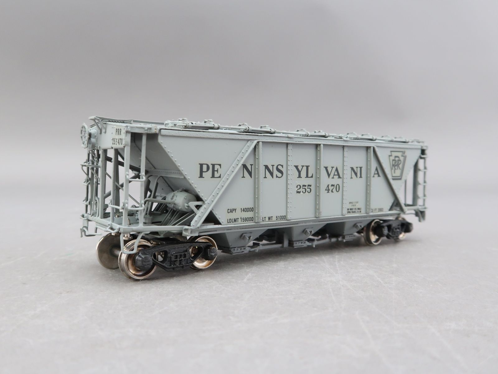 HO Brass Model - PSC 15860-2 PRR Pennsylvania 70 Ton Covered Hopper ...