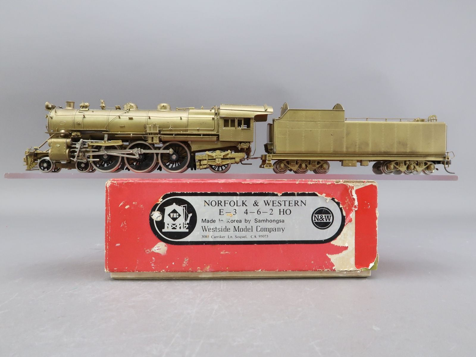 HO Brass Model - WMC N&W Norfolk & Western E-3 4-6-2 - Unpainted - 1978 ...