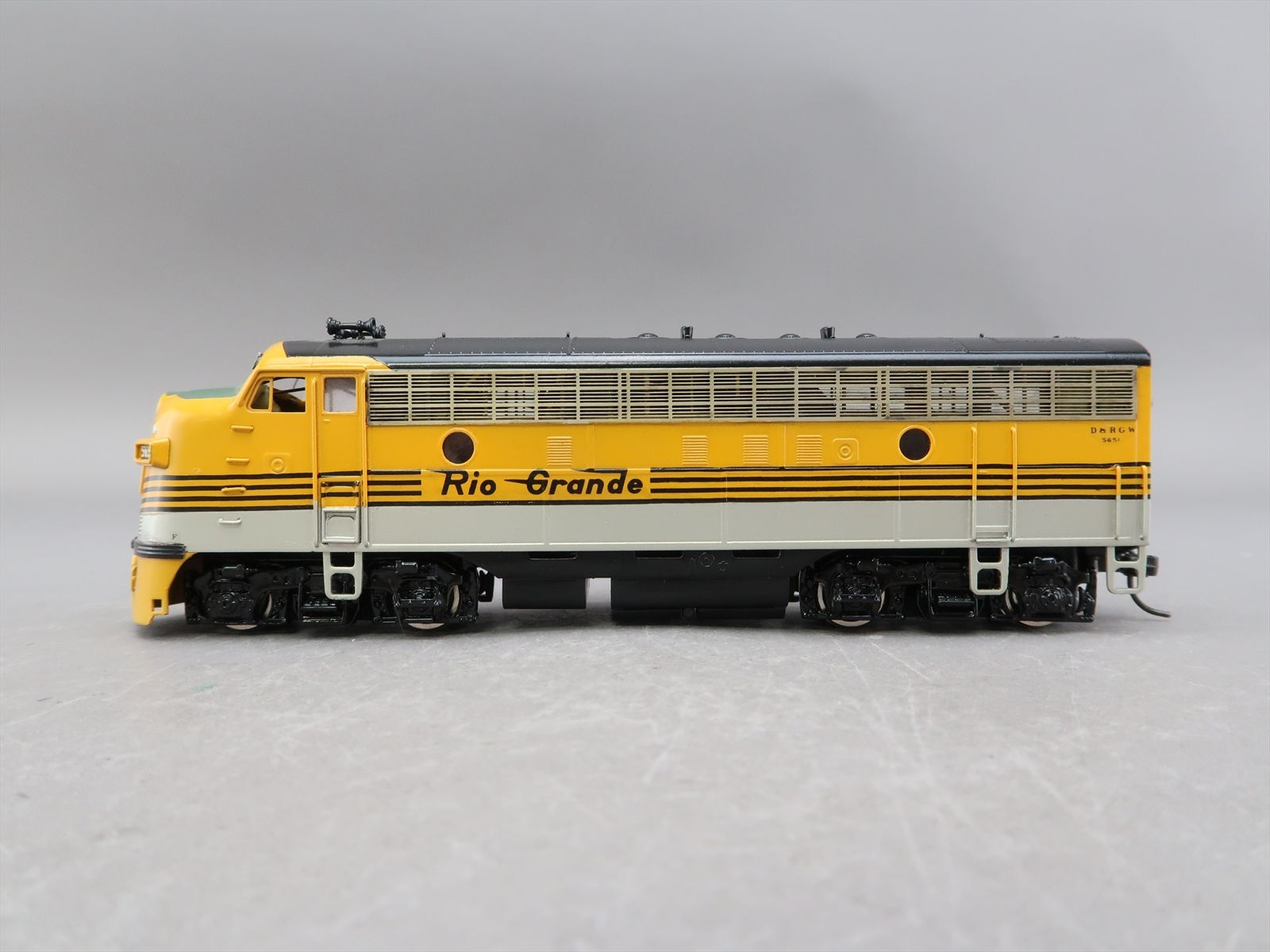 HO Brass Model - Oriental D&RGW Rio Grande EMD F7 F7A 1500HP Phase I w/ Dynamic Brake #5651 ...