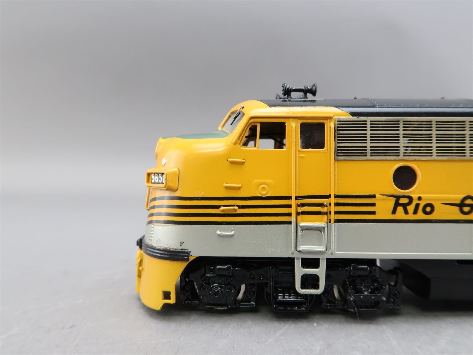 HO Brass Model - Oriental D&RGW Rio Grande EMD F7 F7A 1500HP Phase I w/ Dynamic Brake #5651 ...