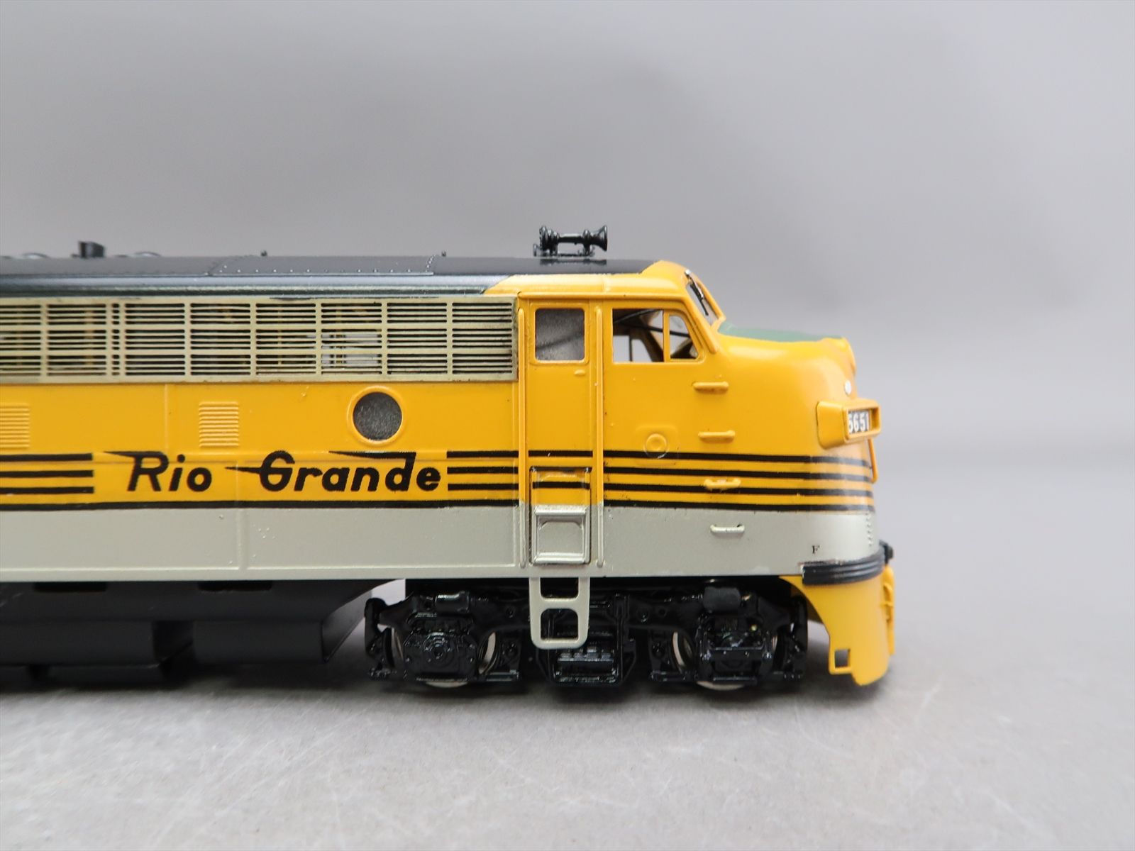 HO Brass Model - Oriental D&RGW Rio Grande EMD F7 F7A 1500HP Phase I w/ Dynamic Brake #5651 ...