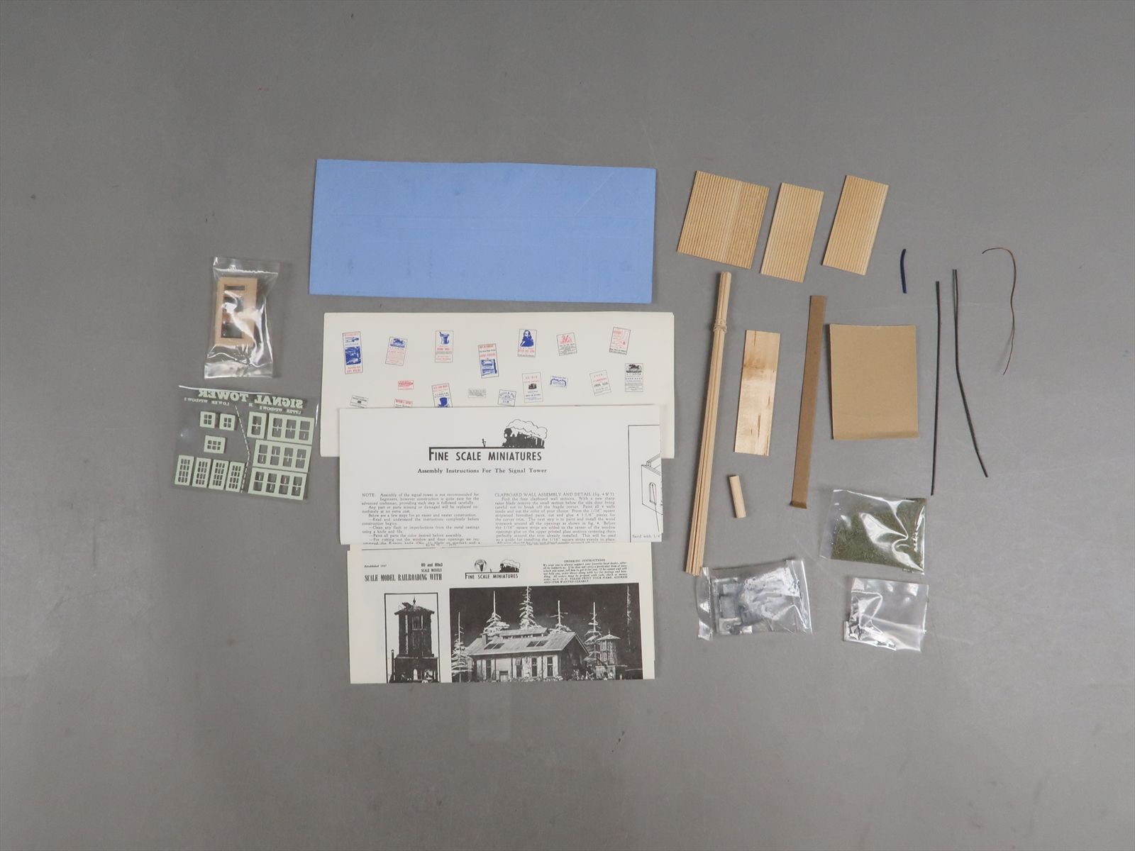 HO Craftsman Kit - FSM Fine Scale Miniatures Kit #30 Signal Tower ...