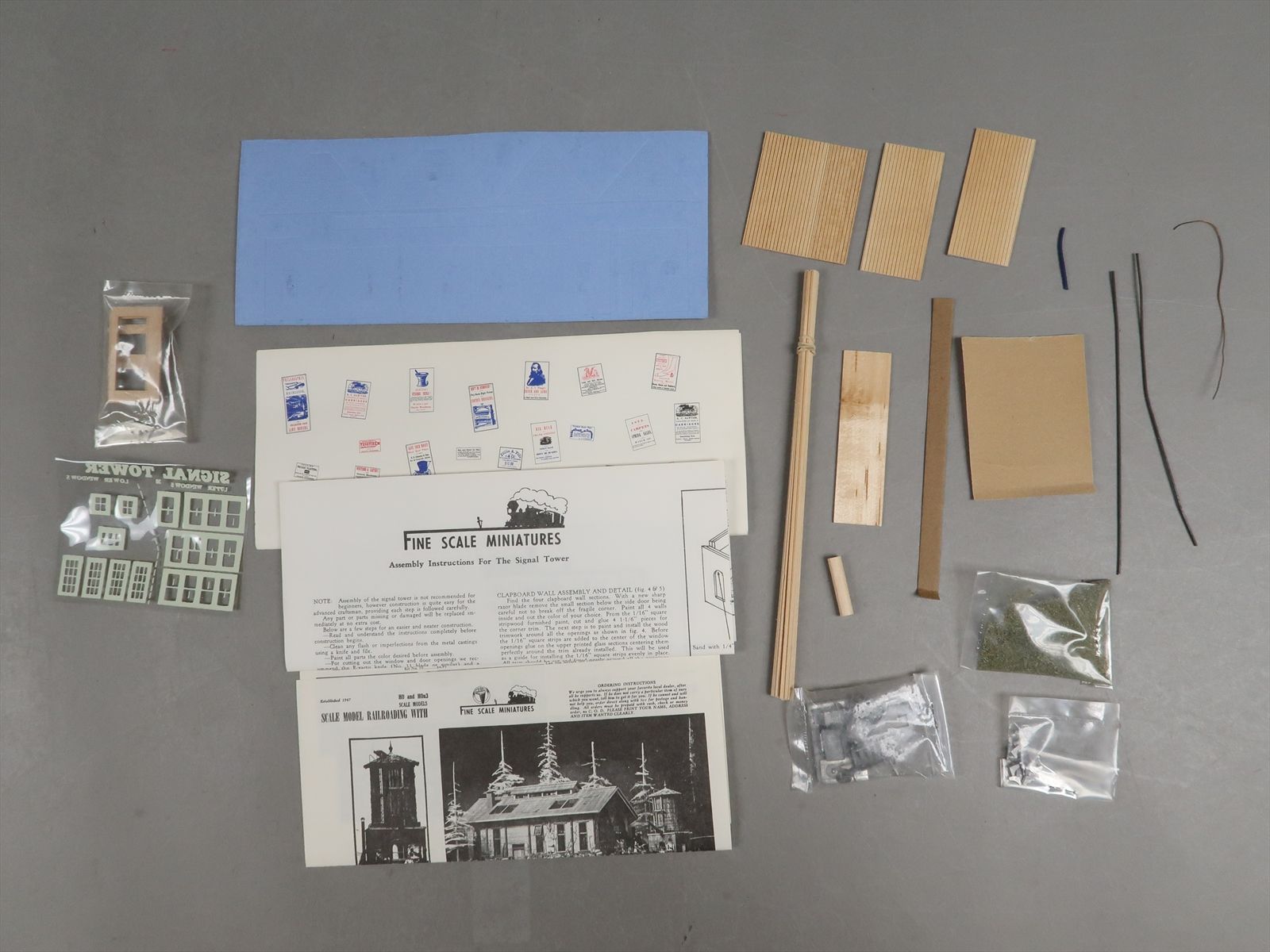HO Craftsman Kit - FSM Fine Scale Miniatures Kit #30 Signal Tower ...