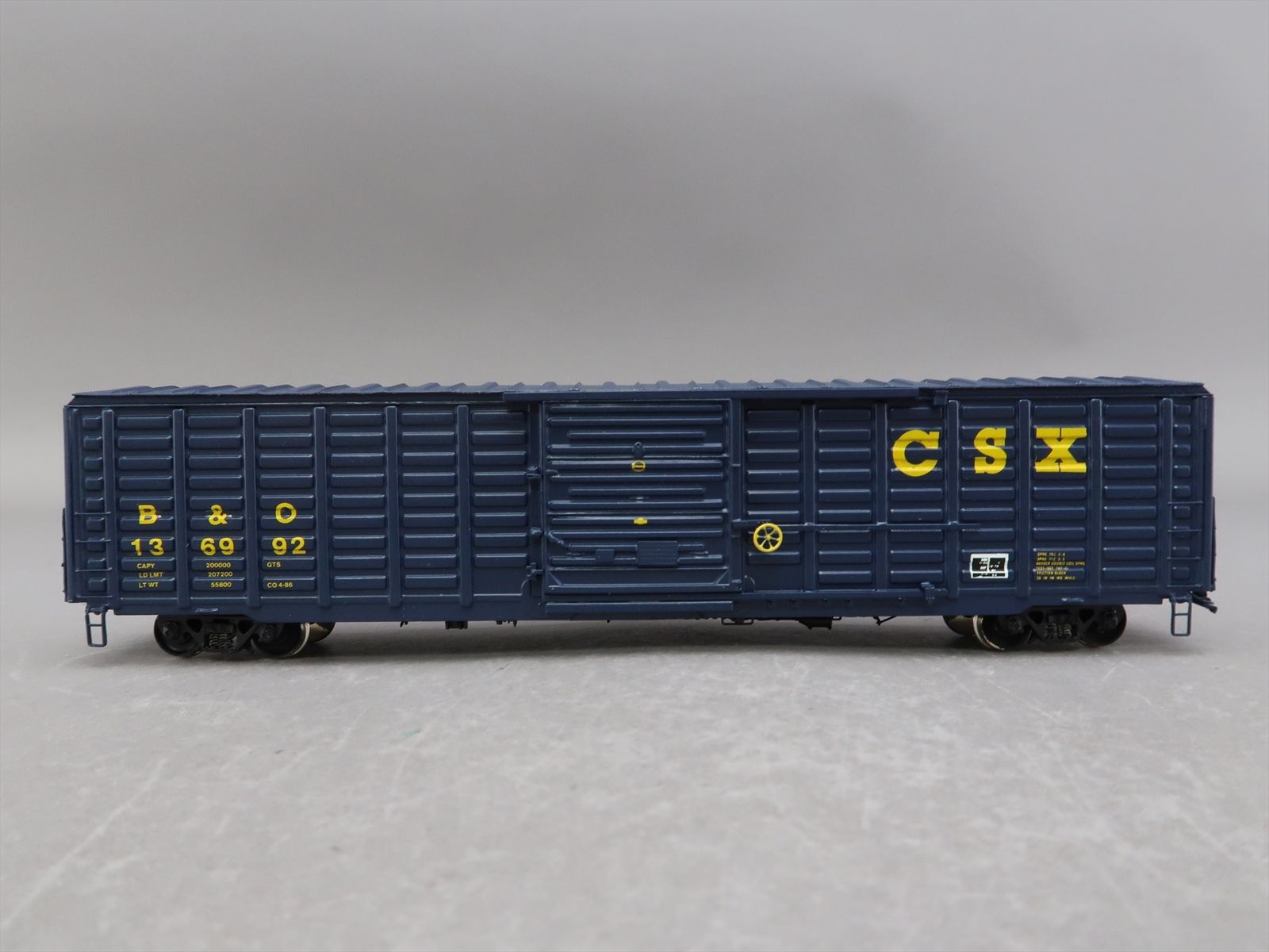 HO Brass Model - OMI 3020 CSX / B&O Baltimore & Ohio P/S Waffle Boxcar ...
