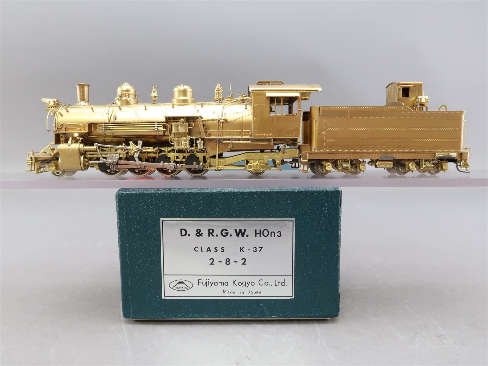 HOn3 Brass Model - PFM D&RGW Rio Grande 2-8-2 K-37 Mikado - Unpainted ...