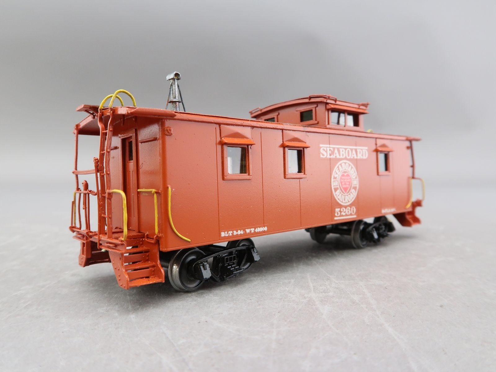 HO Brass Model - OMI 1123 SAL Seaboard Air Line Plywood Caboose #5260 - Custom - 1986 Run - M.S ...