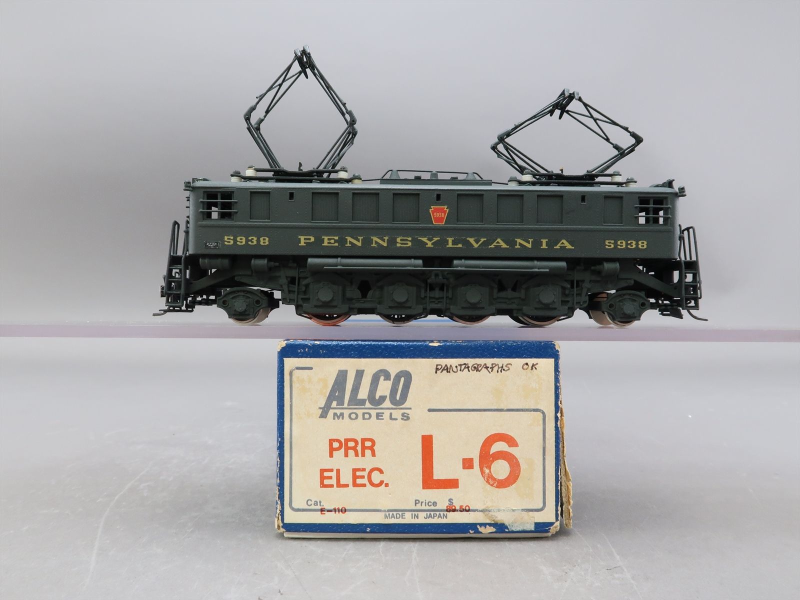 HO Brass Model - ALCO E-110 PRR Pennsylvania L-6 Electric #5938 ...