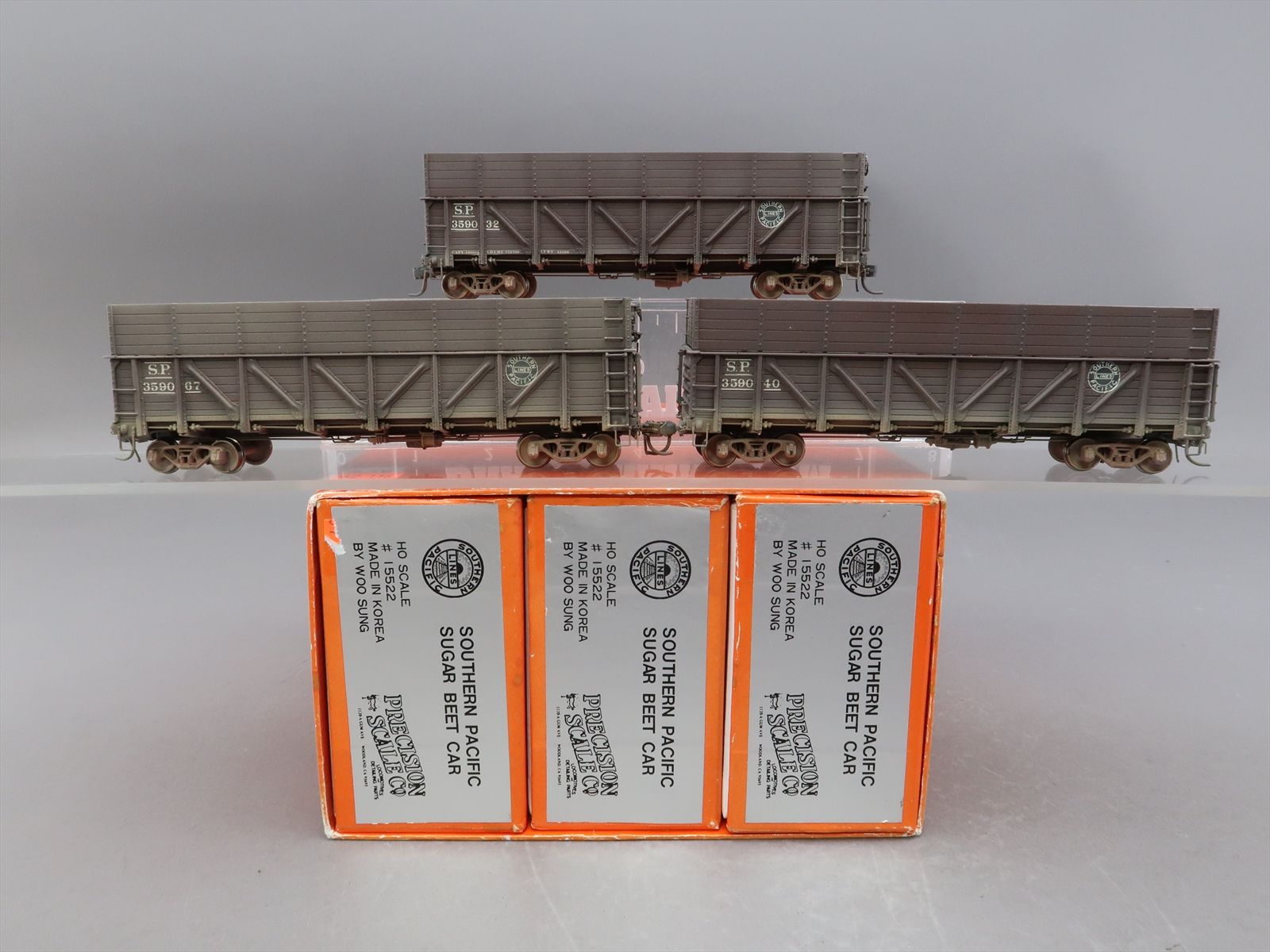 HO Brass Model - PSC 15522 SP Southern Pacific Sugar Beet Car 3 Pack ...
