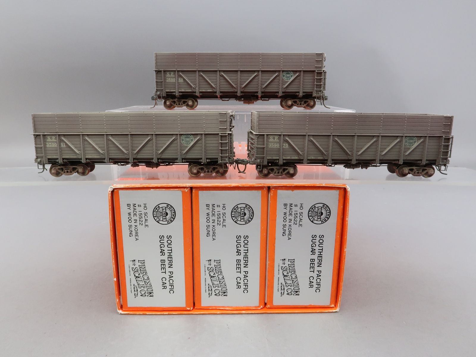 HO Brass Model - PSC 15522 SP Southern Pacific Sugar Beet Car 3 Pack ...