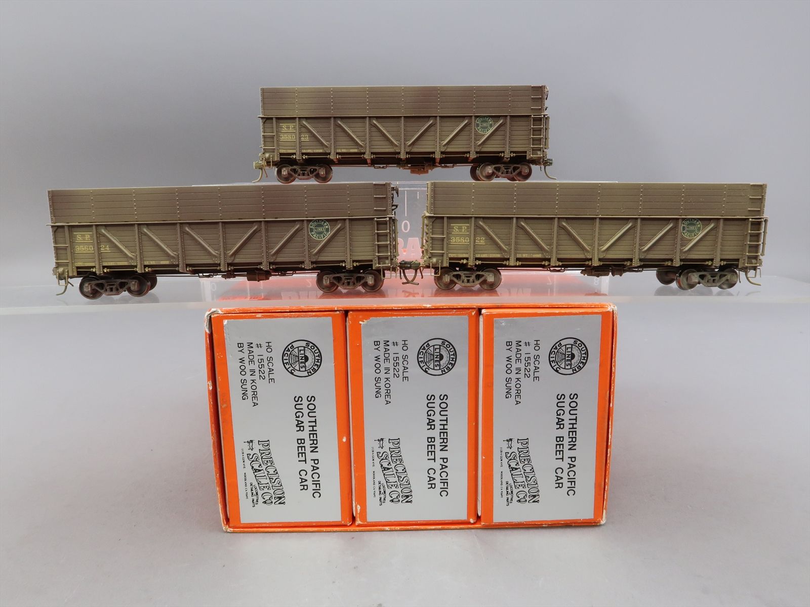 HO Brass Model - PSC 15522 SP Southern Pacific Sugar Beet Car 3 Pack ...