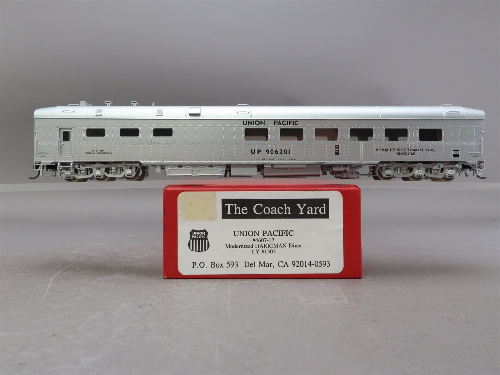 HO Brass Model - TCY 1303 UP Union Pacific Modernized HW Diner #906201 MOW MP&M Derrick Train ...