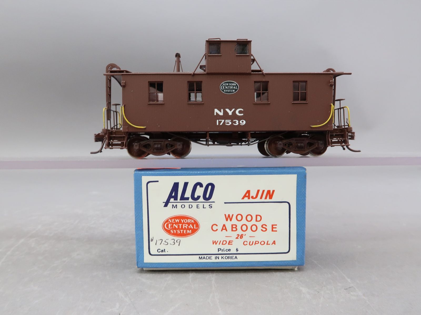 HO Brass Model - ALCO NYC New York Central 26' Wood Caboose Wide Cupola ...