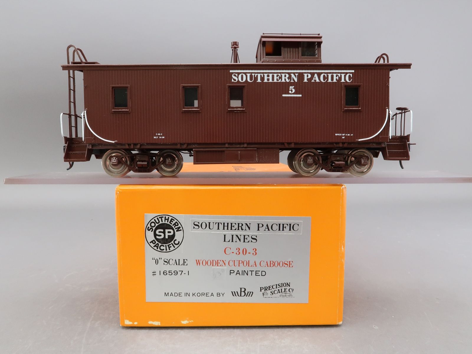 O Brass Model - PSC 16597-1 SP Southern Pacific C-30-3 Wooden Cupola ...
