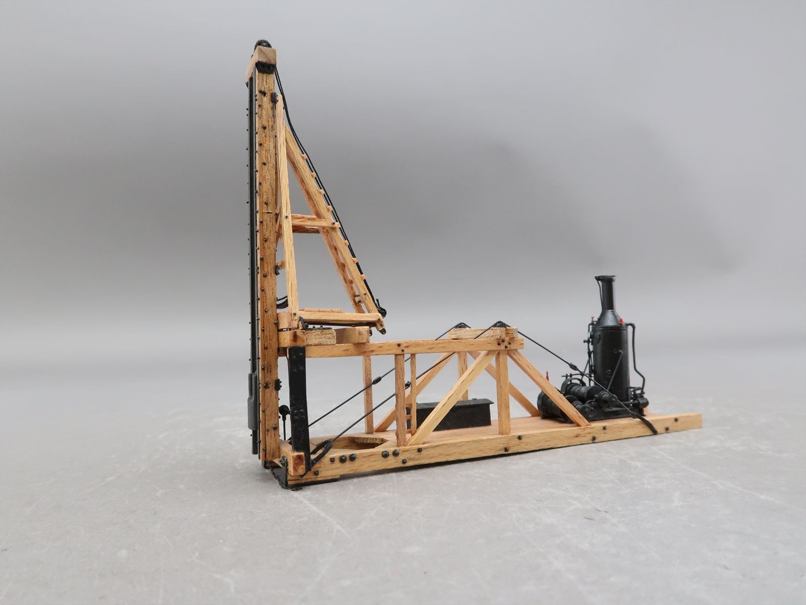 HO / HOn3 Brass / Wood Model - PSC 17660-1 Hammond Pile Driver w/ 2 ...