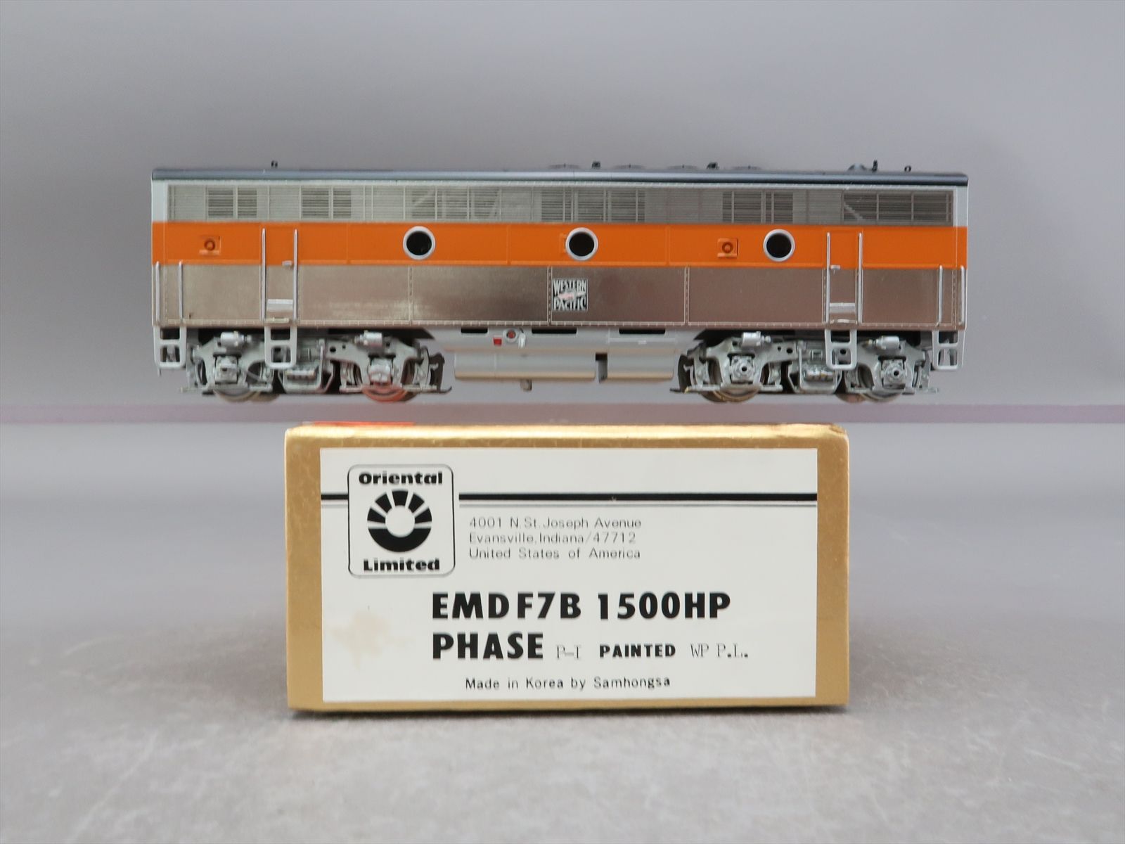HO Brass Model - Oriental WP Western Pacific F7 F7B 1500HP Phase I - F ...