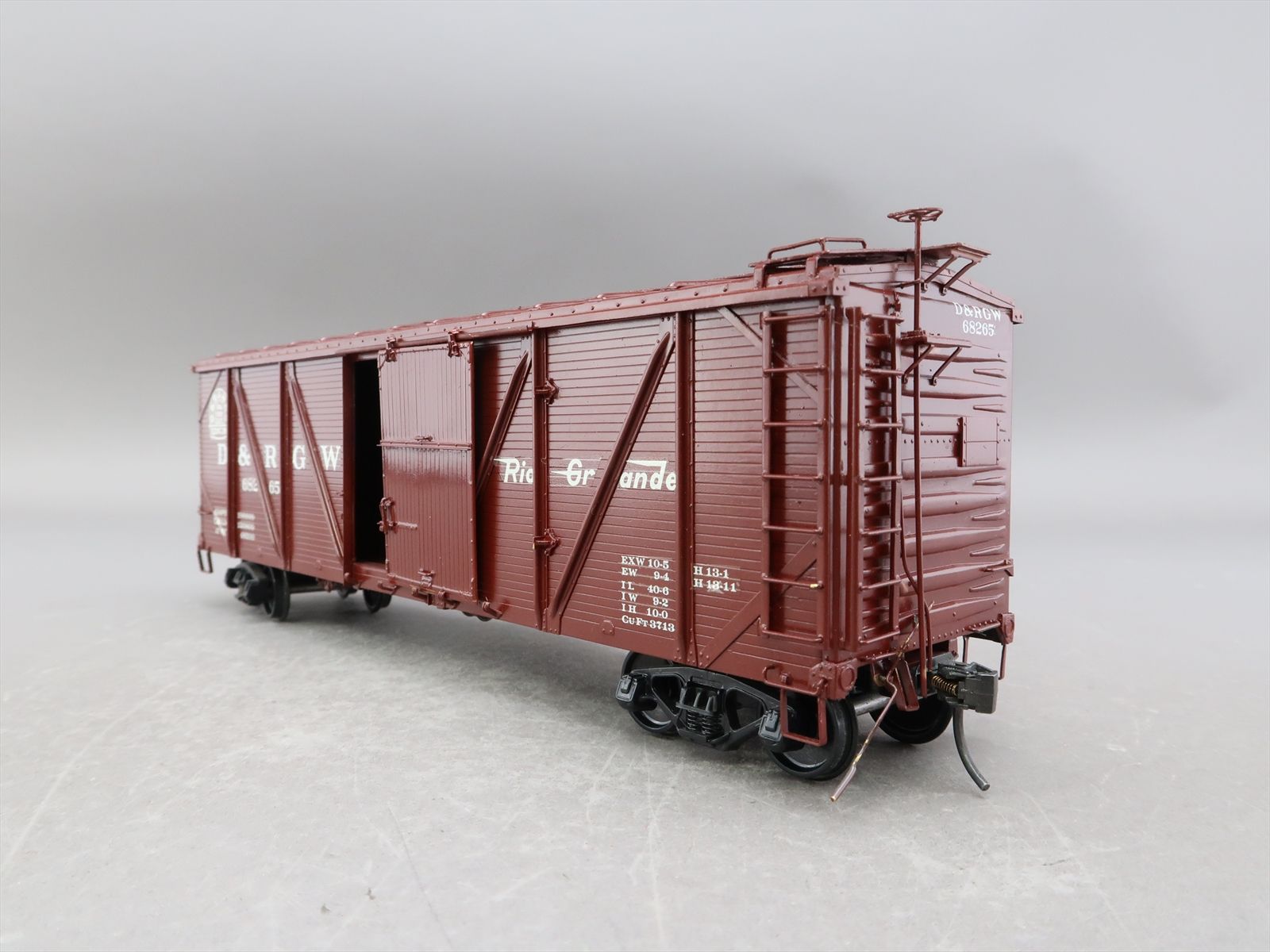 O Brass Model - PSC 15531 D&RGW Rio Grande 40' AAR 50 Ton Outside Braced Single Door Boxcar ...