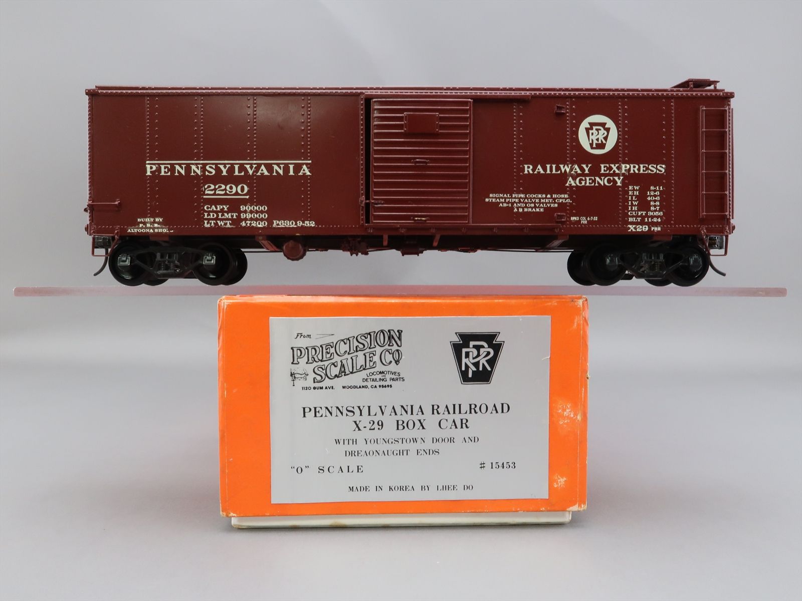 O Brass Model - PSC 15453 PRR Pennsylvania REA Railway Express Agency X ...
