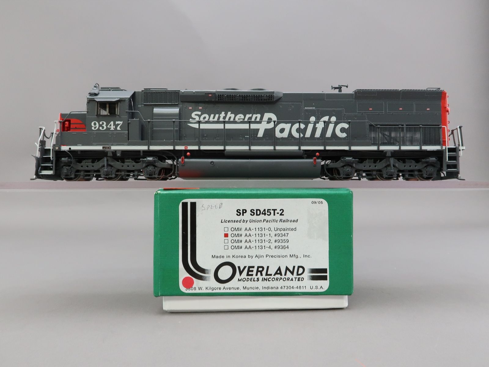 HO Brass Model - OMI AA-1131-1 SP Southern Pacific SD45T-2 #9347 - F/P - 2005 Run - Ajin