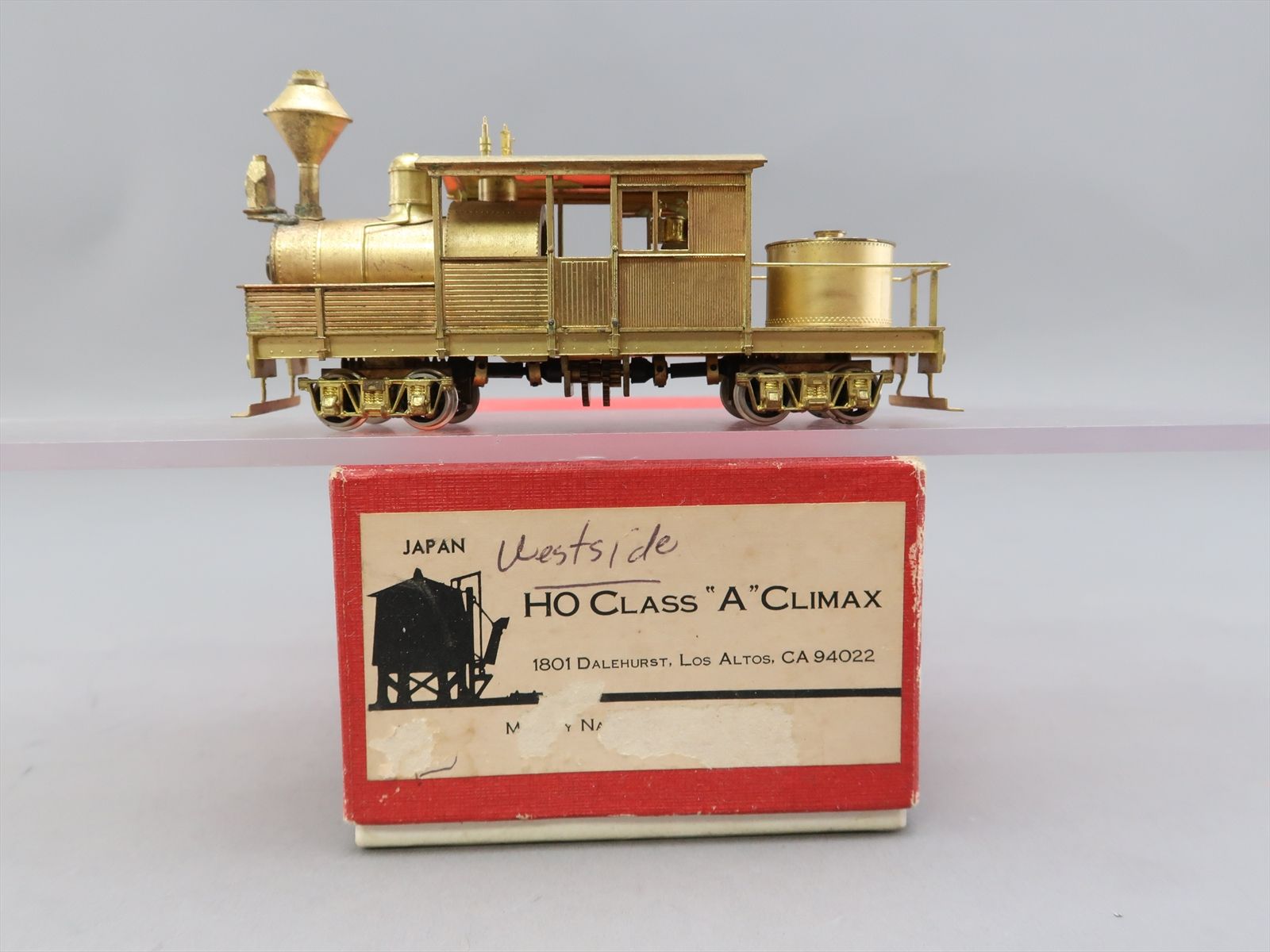 HO Brass Model - WMC Climax Class A - Horizontal Boiler - Wooden Frame ...