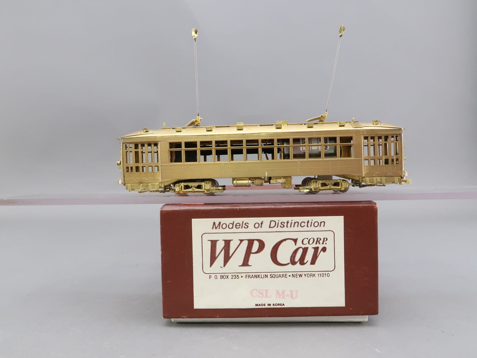 HO Brass Model - WP Car CSL Chicago Surface Lines M-U - Unpainted ...
