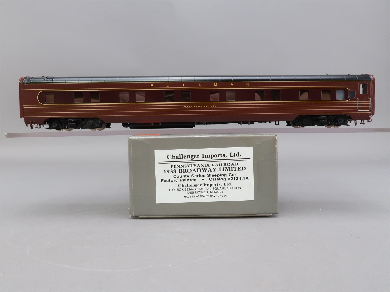 HO Brass Model - CIL 2124.1A PRR Pennsylvania Sleeper Sleeping Car ...