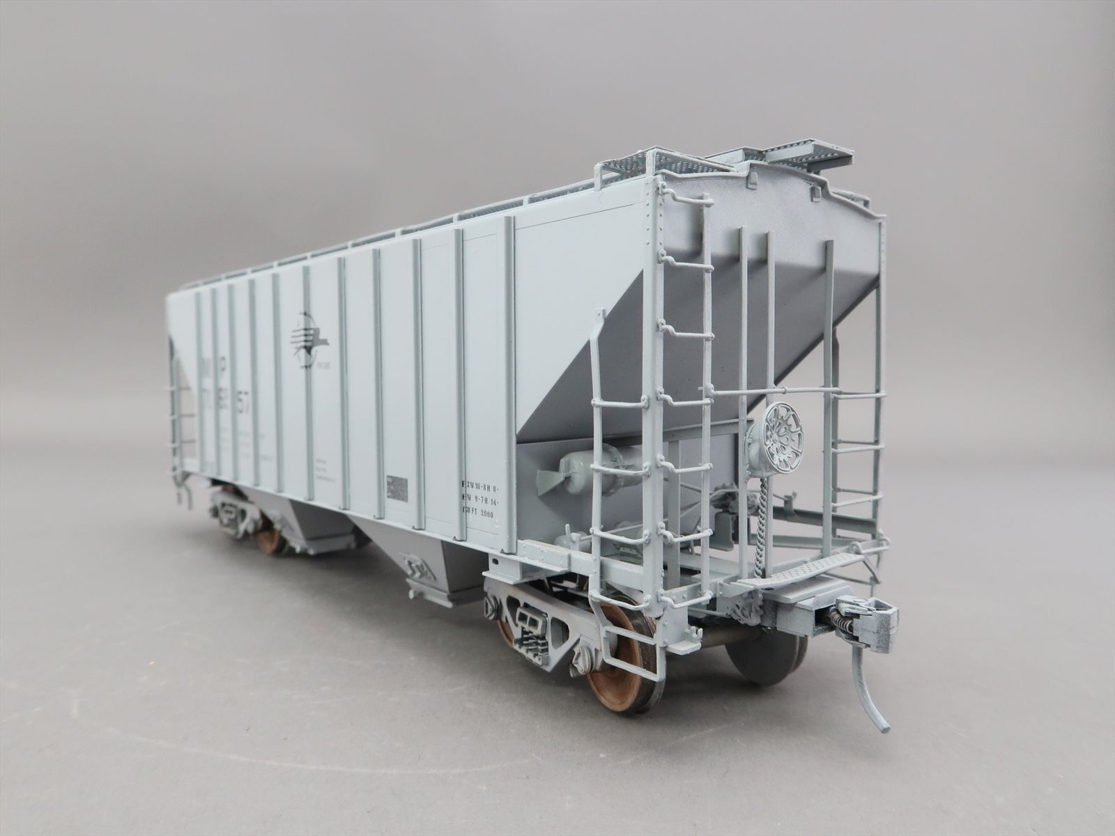 O Brass Model - PRB Pecos River 4634B MP MoPac Missouri Pacific 100 Ton 2-Bay Covered Hopper ...