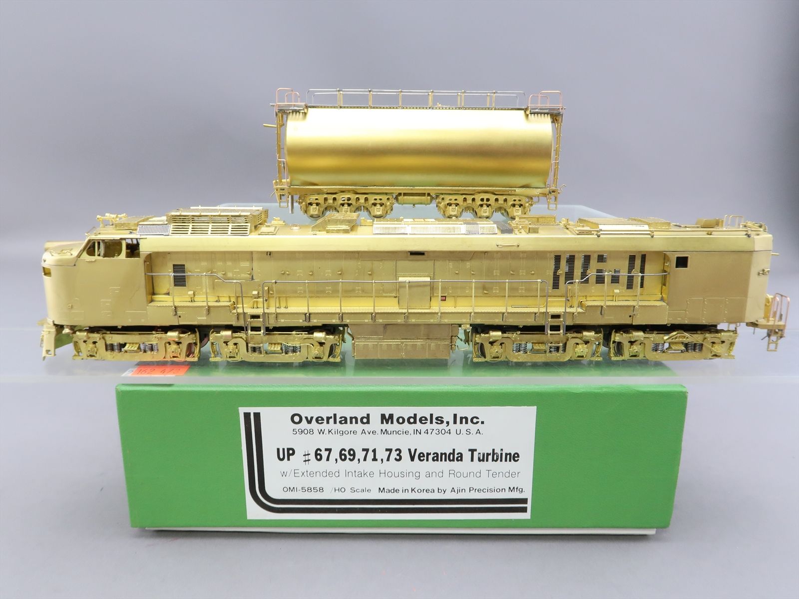 HO Brass Model - OMI 5858 UP Union Pacific Veranda Turbine w/ Extended ...