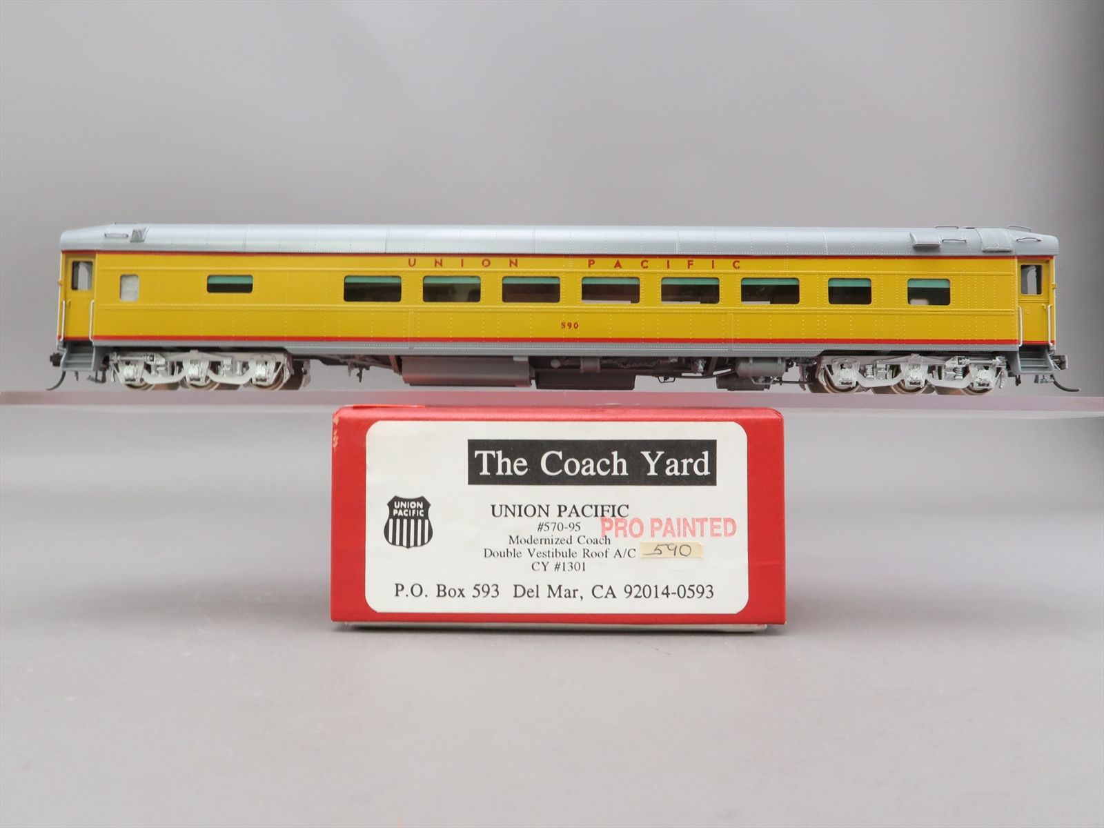 HO Brass Model - TCY 1301 UP Union Pacific Modernized Coach #590 ...