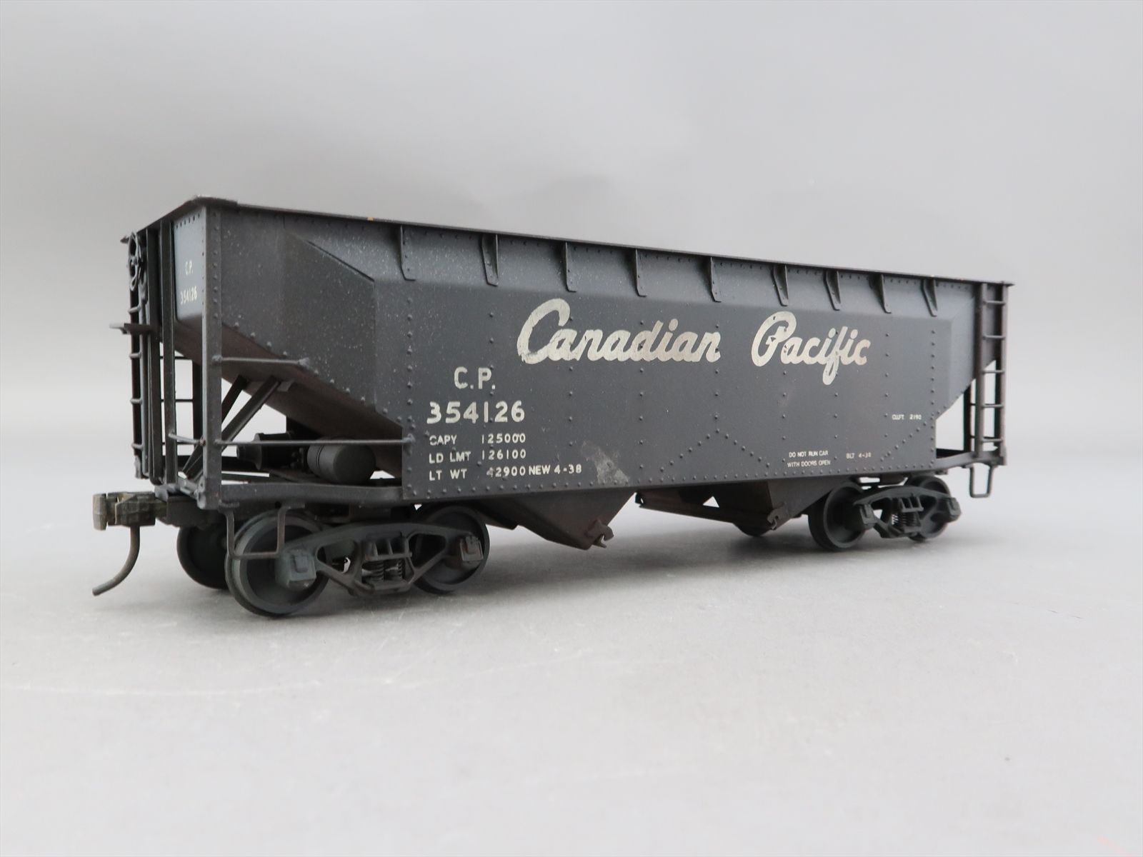 O Brass Model - MG Max Gray 502 CP Canadian Pacific 50 Ton Offset Steel ...