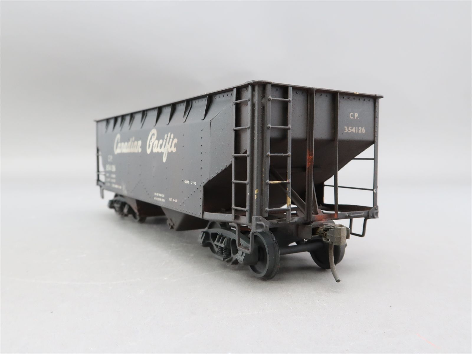 O Brass Model - MG Max Gray 502 CP Canadian Pacific 50 Ton Offset Steel ...