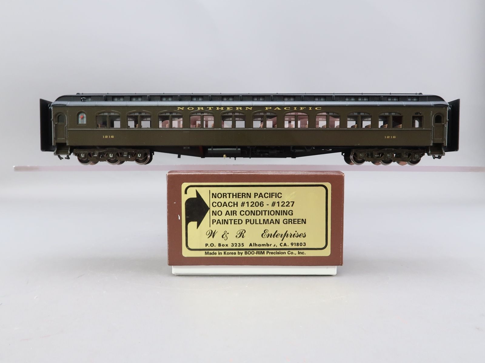 HO Brass Model - W&R NP Northern Pacific Coach No A/C #1216 - F/P ...