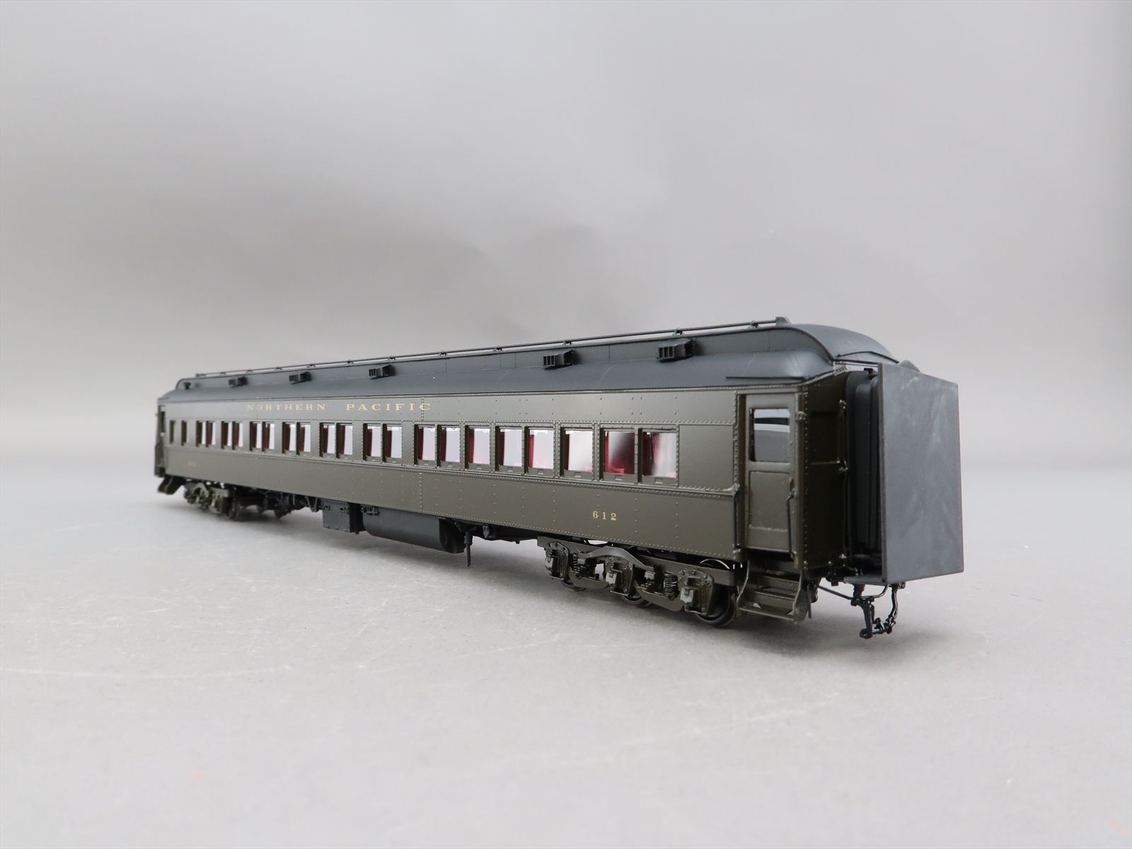 HO Brass Model - W&R NP Northern Pacific Coach Pullman Green #612 - F/P ...