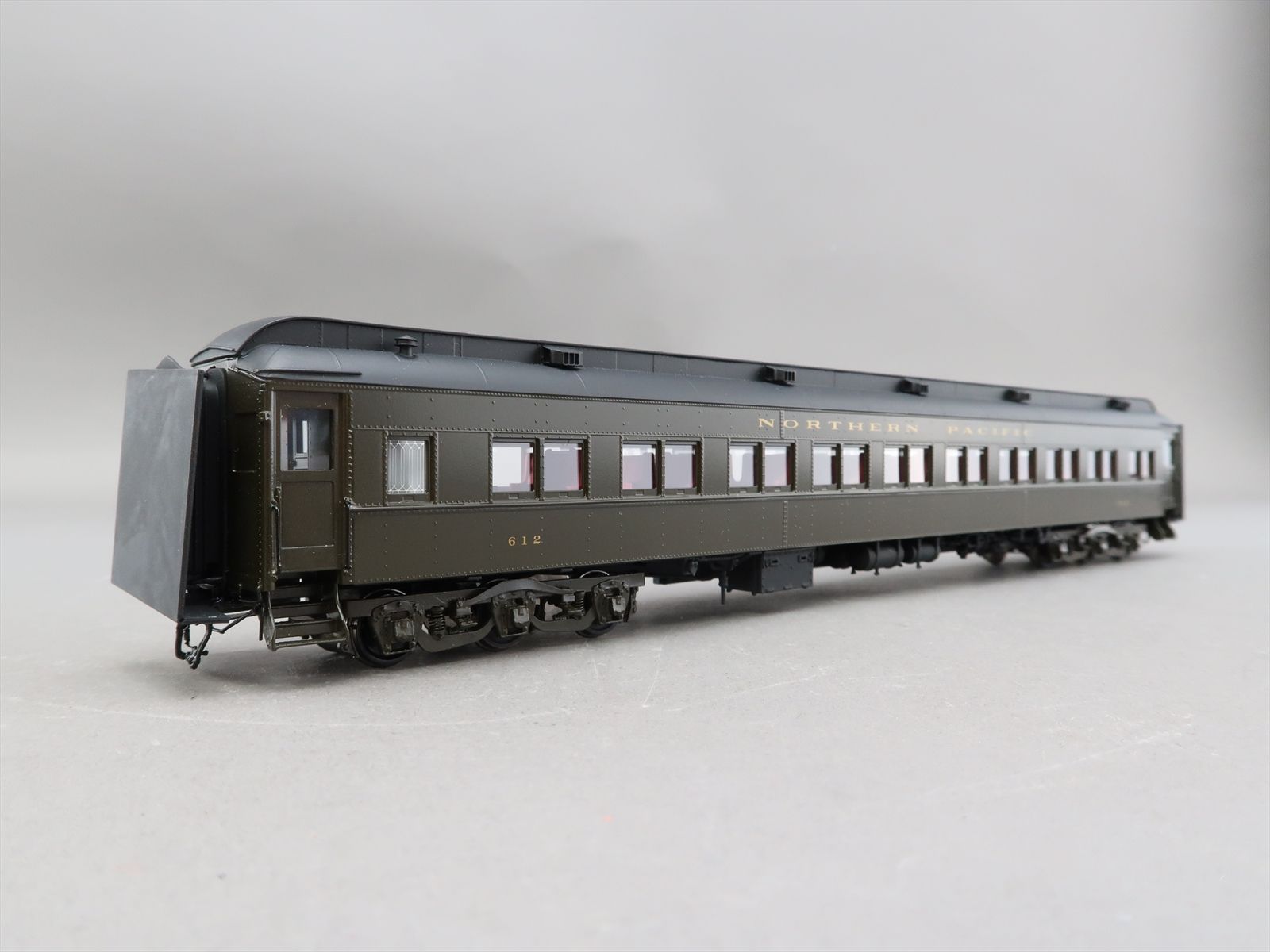 HO Brass Model - W&R NP Northern Pacific Coach Pullman Green #612 - F/P ...