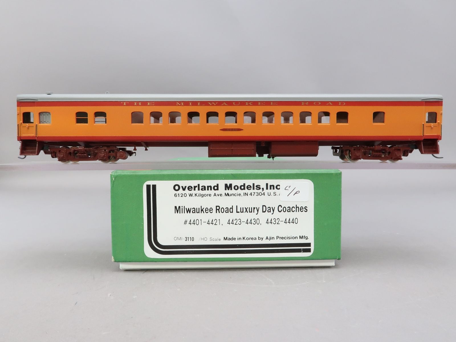 HO Brass Model - OMI 3110 Milwaukee Road Passenger Coach #4440 - Custom ...