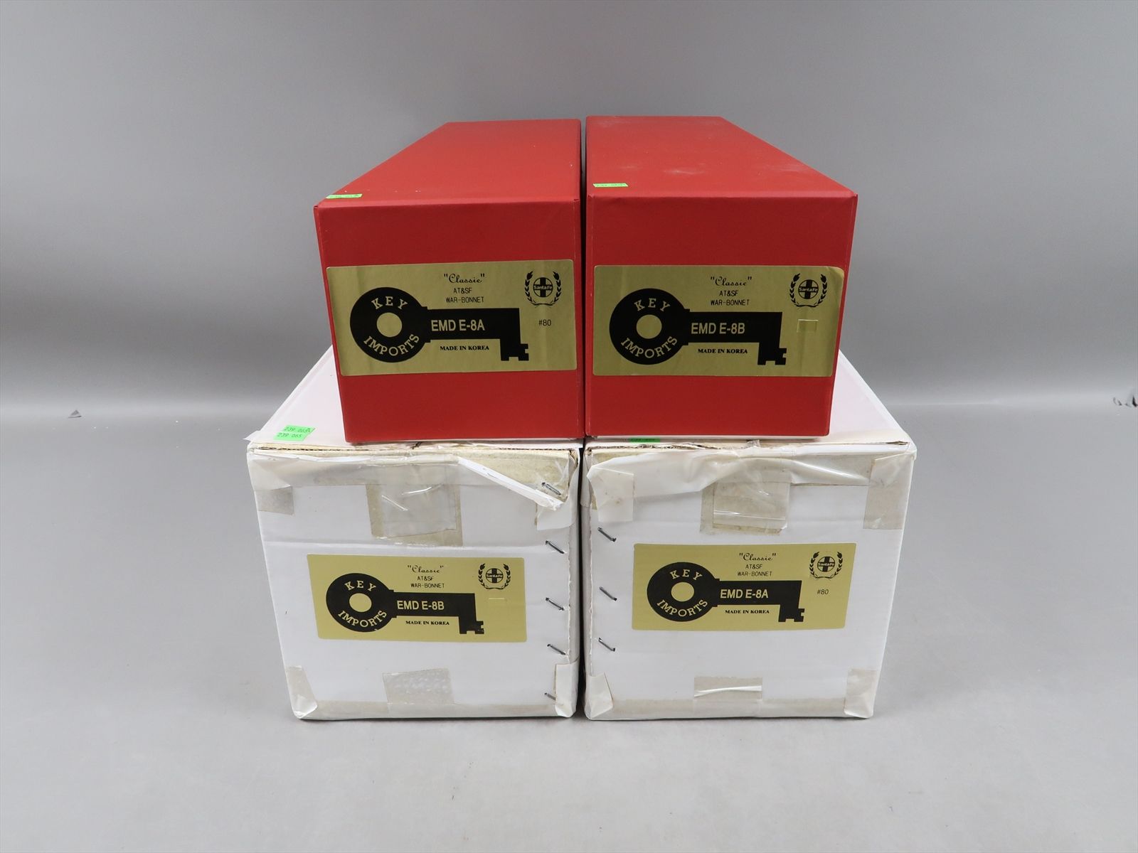 O Brass Model - Key AT&SF Santa Fe E8 E8A E8B Warbonnet A-B Set #80 - F ...